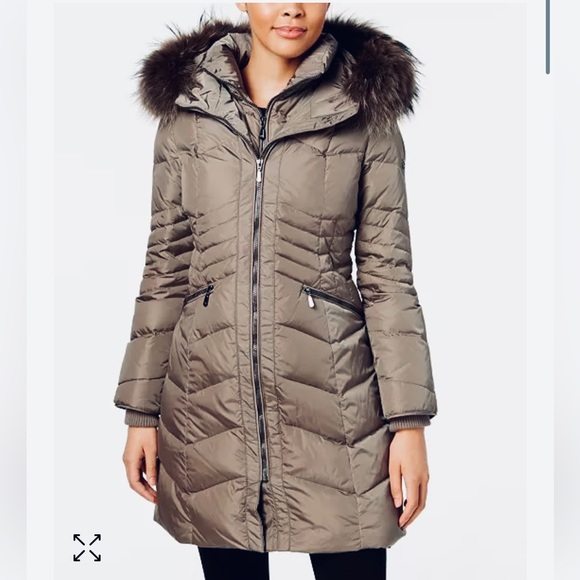 1 Madison | Jackets & Coats | Nwt Madison Luxe Dyed Blue Detachable Fox ...